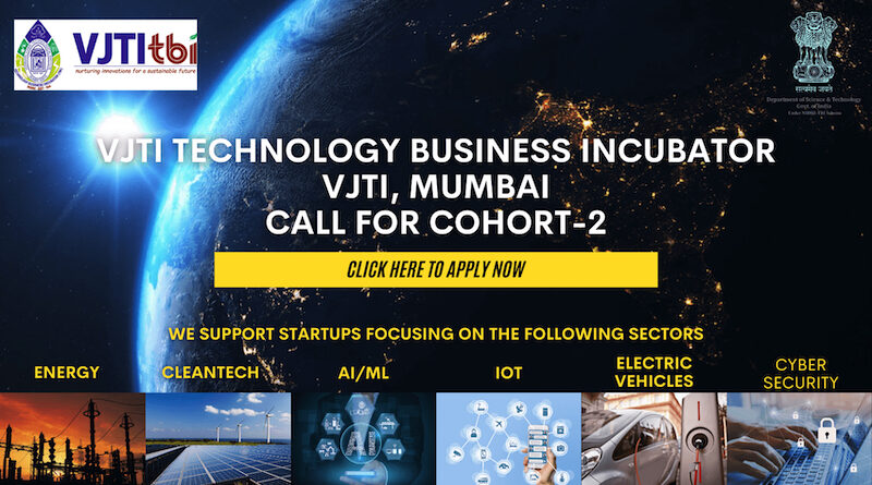 VJTI TBI invites start-ups to apply for incubation support ...