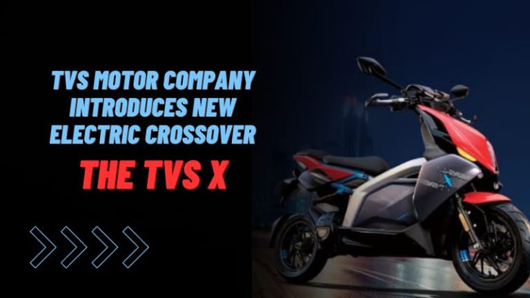 TVS Motor Company launches new electric crossover: The TVS X at INR 2 ...