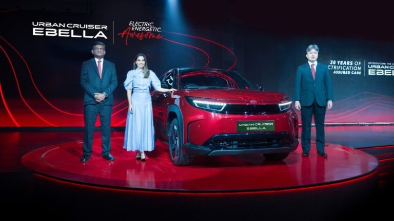 Toyota launches Urban Cruiser Ebella electric SUV in India • EVreporter